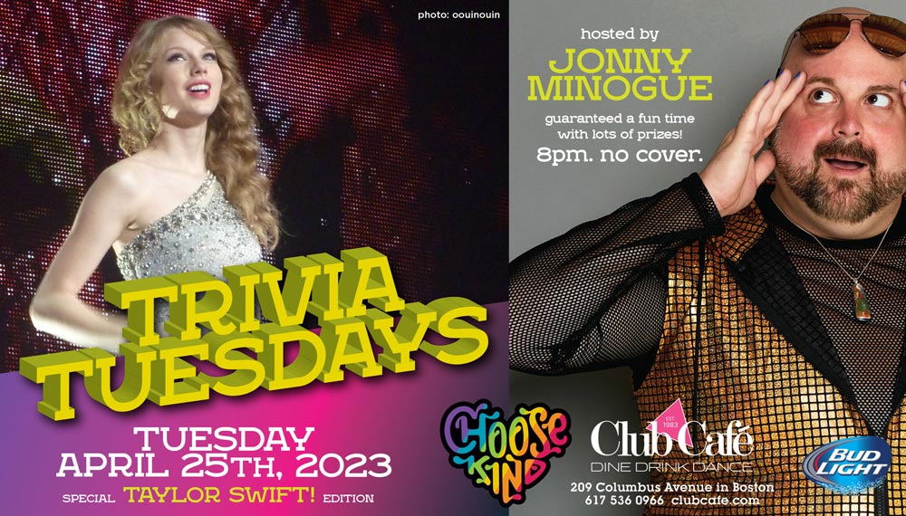 Trivia Tuesday -Taylor Swift Edition – Club Café